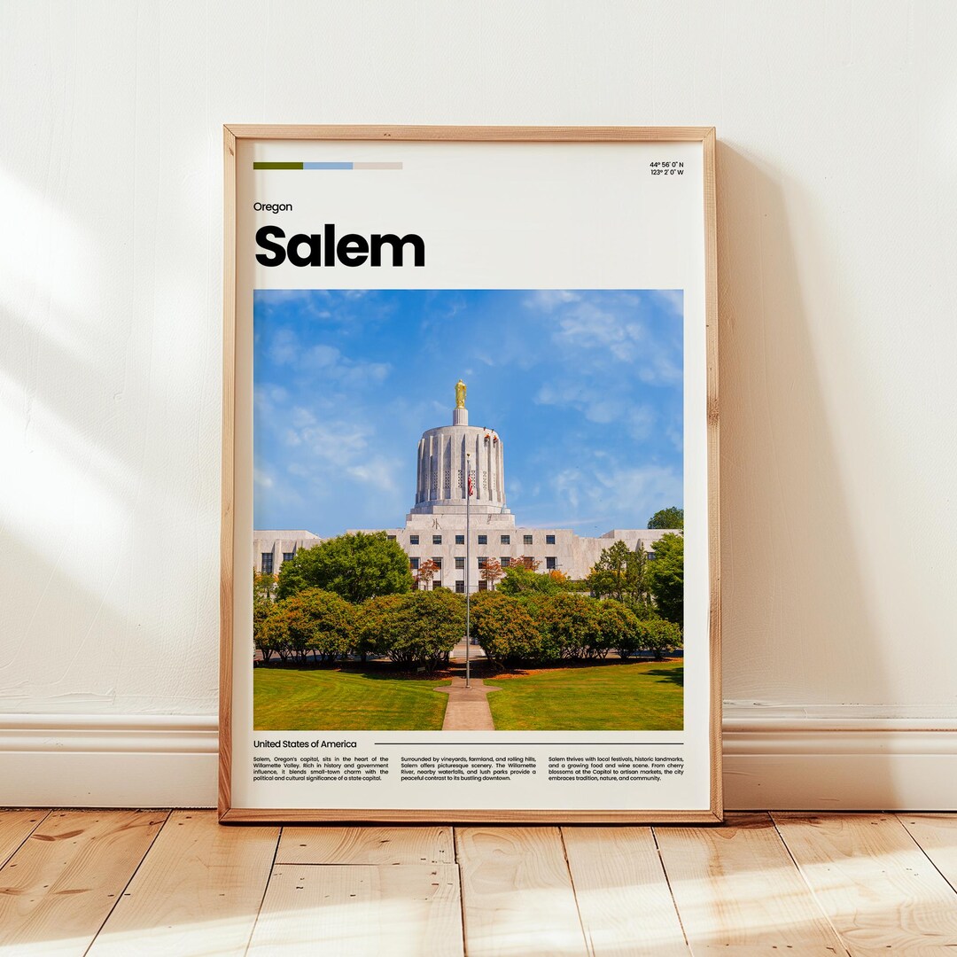 Salem Poster, Salem Print, Salem Photo, Salem Wall Art, Oregon Poster ...
