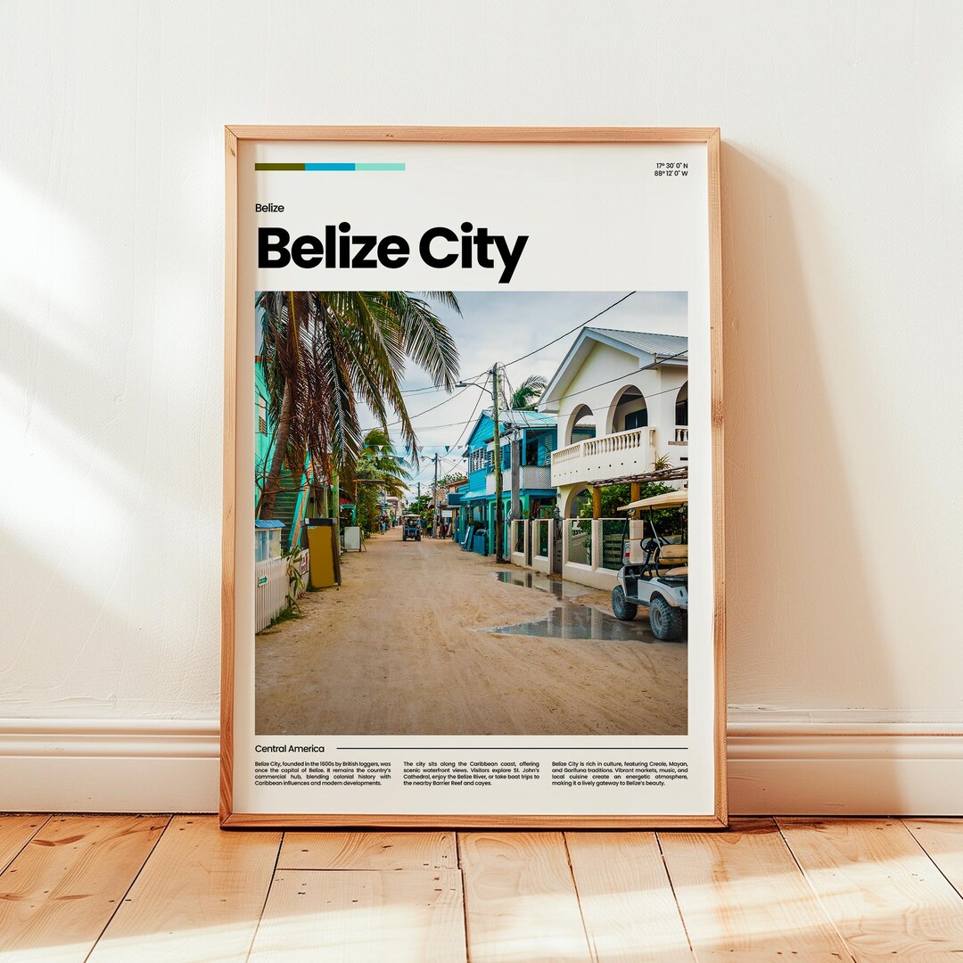 Belize City Poster, Belize City Print, Belize City Photo, Belize City ...