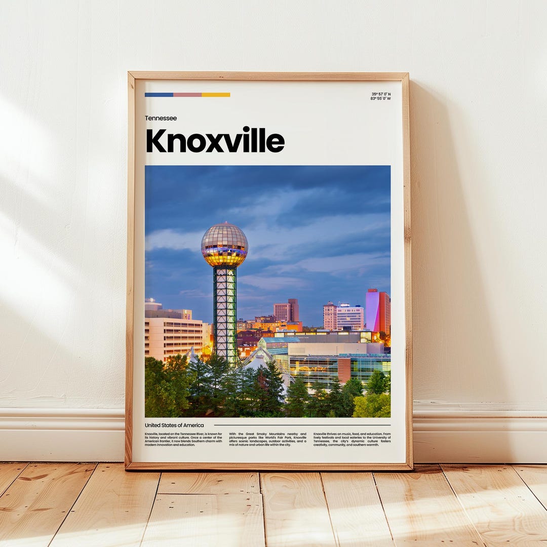 Knoxville Poster, Knoxville Print, Knoxville Photo, Knoxville Wall Art ...