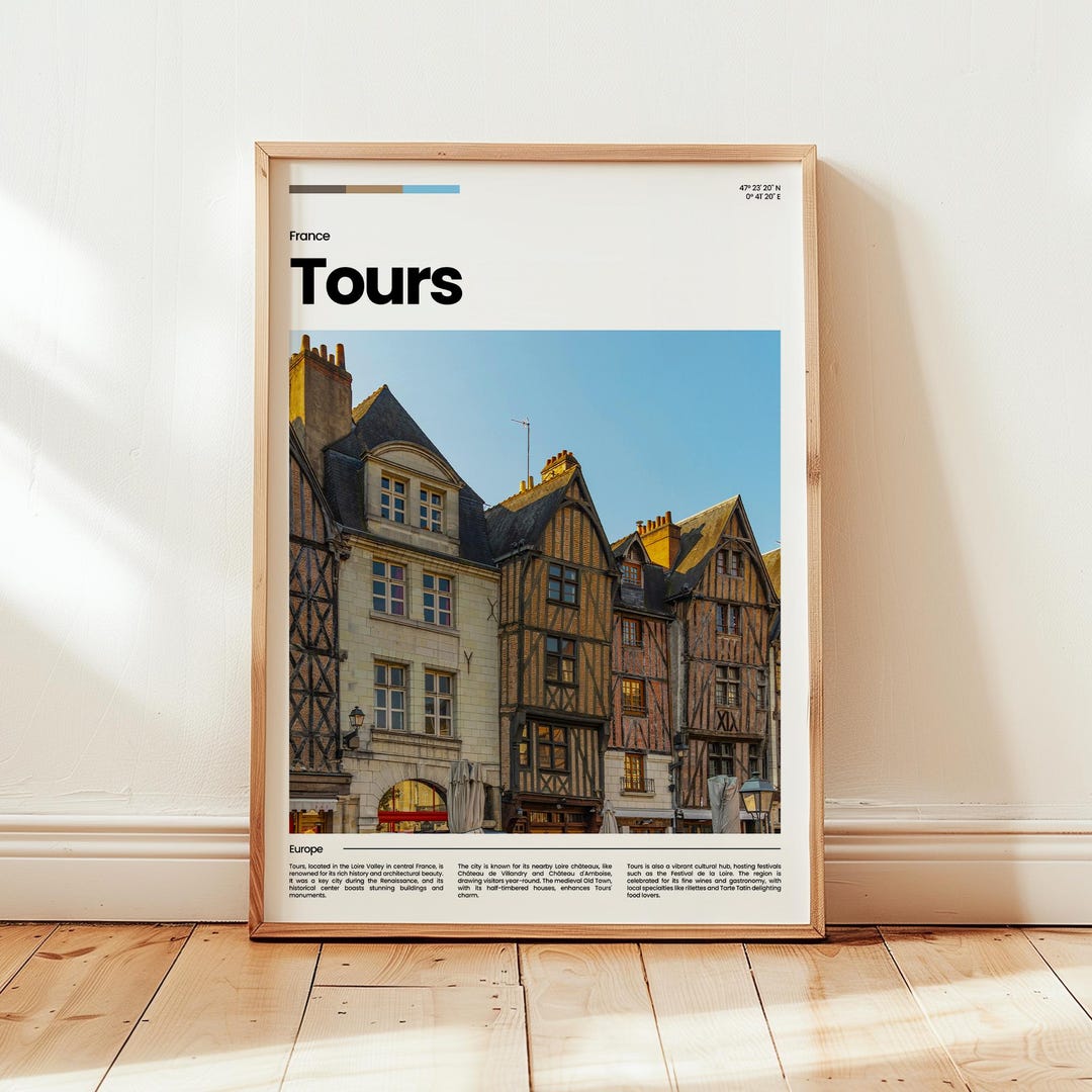 Tours Poster, Tours Print, Tours Photo, Tours Wall Art, France Poster ...