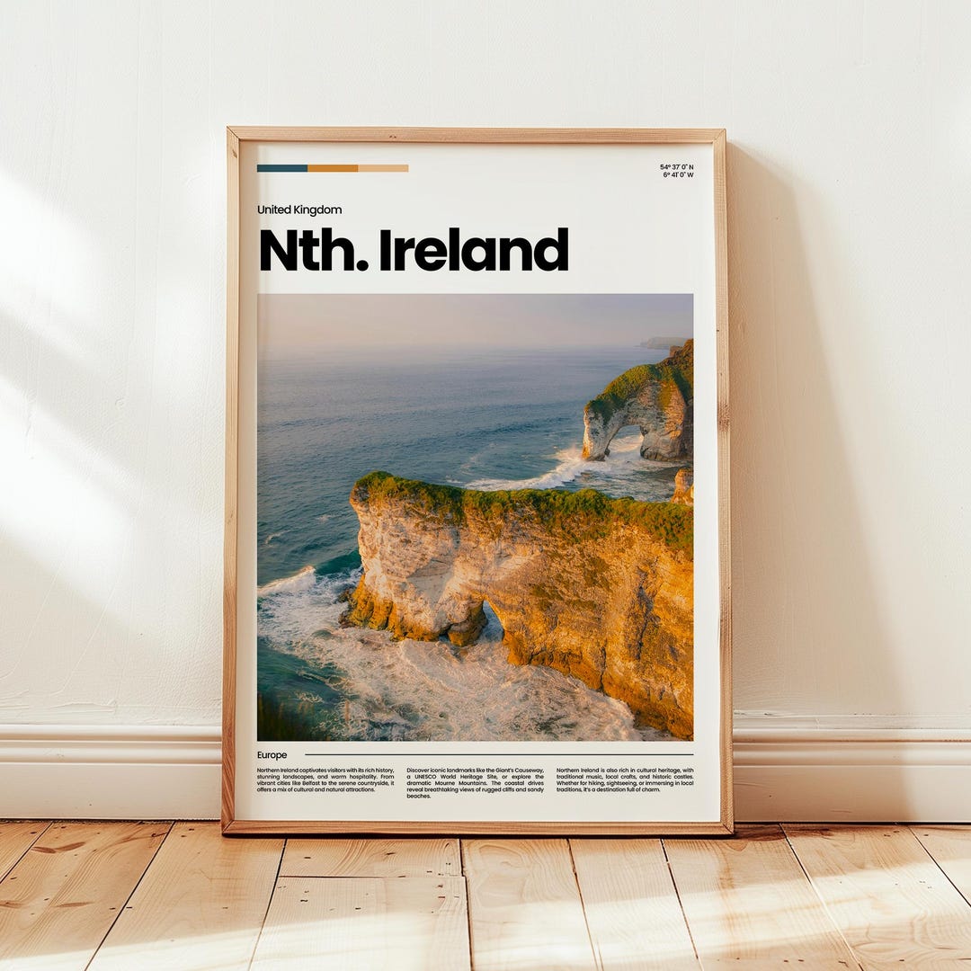 Northern Ireland Poster, Northern Ireland Print, Northern Ireland Photo ...