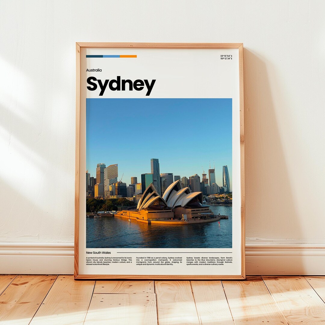 Sydney Poster, Sydney Print, Sydney Photo, Sydney Travel Poster ...