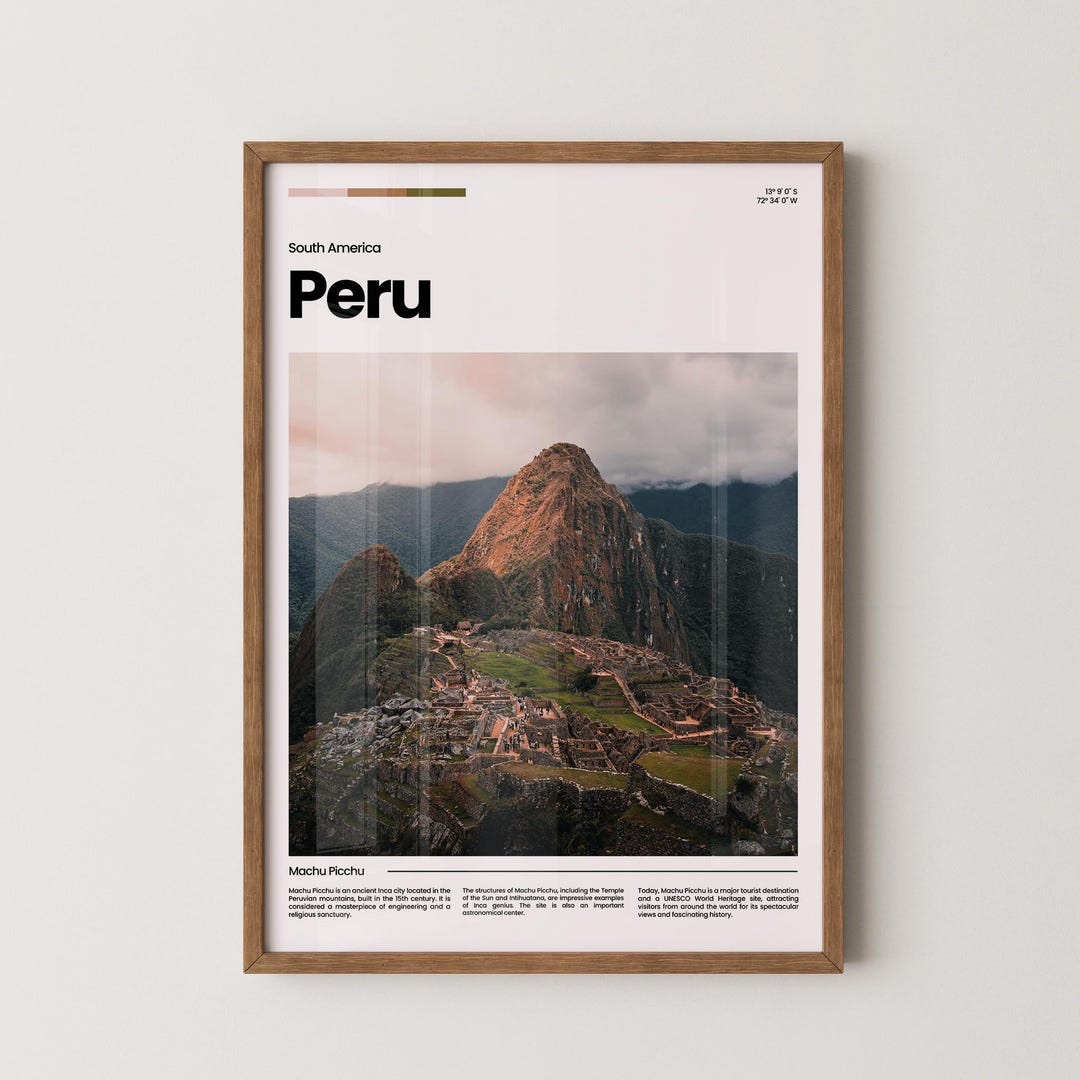 PERU Travel Poster, Peru Poster, Peru Photo Poster, Peru Print, South ...
