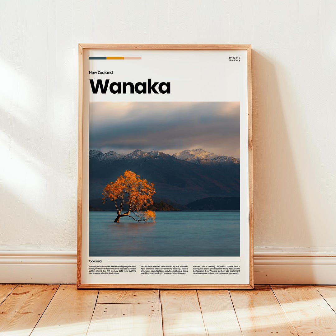 Wanaka Poster, Wanaka Print, Wanaka Photo, Wanaka Travel Poster, New ...
