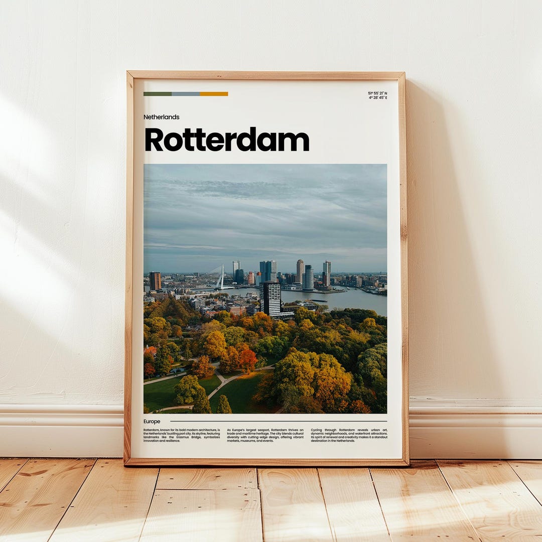 Rotterdam Poster, Rotterdam Print, Rotterdam Photo, Rotterdam Wall Art ...