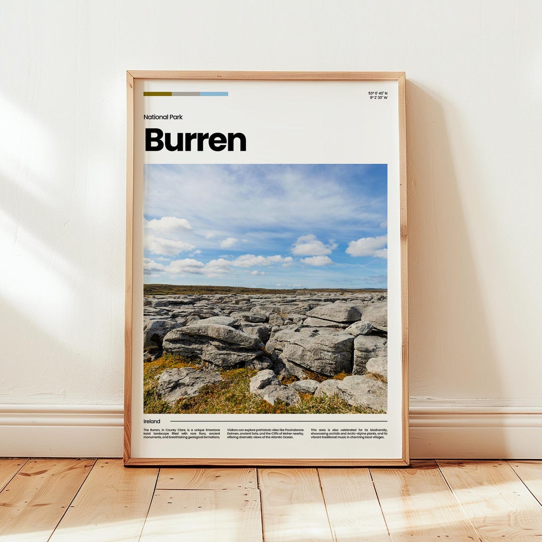 Burren Poster, Burren Print, Burren Photo, Burren Wall Art, Ireland ...
