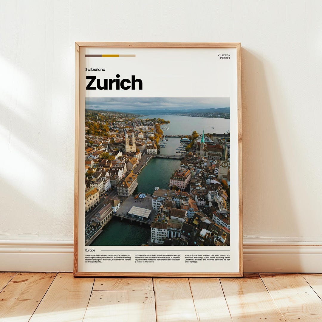 Zurich Poster, Zurich Print, Zurich Photo, Zurich Wall Art, Switzerland ...