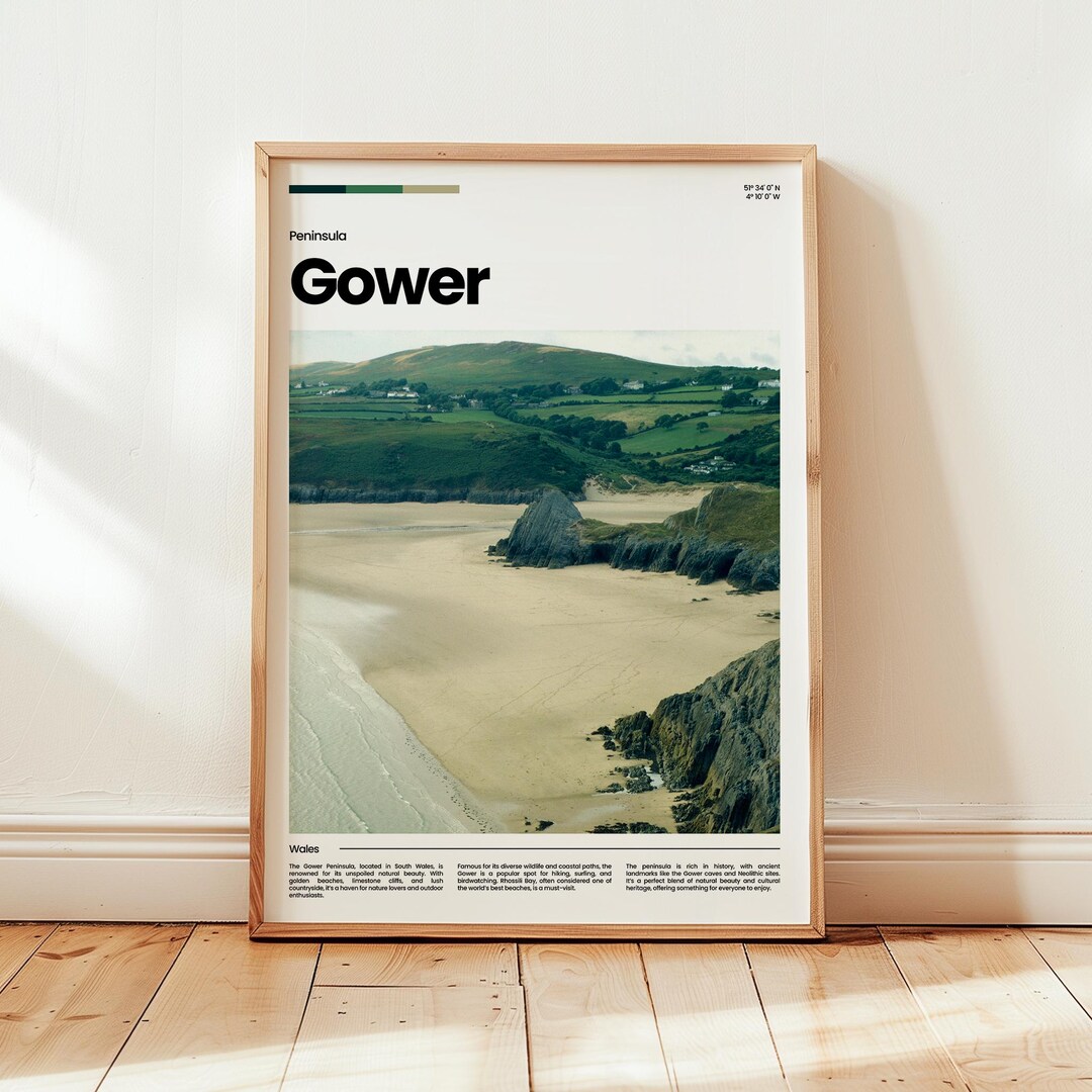 Gower Poster, Gower Print, Gower Photo, Wales Poster, Wales Print ...