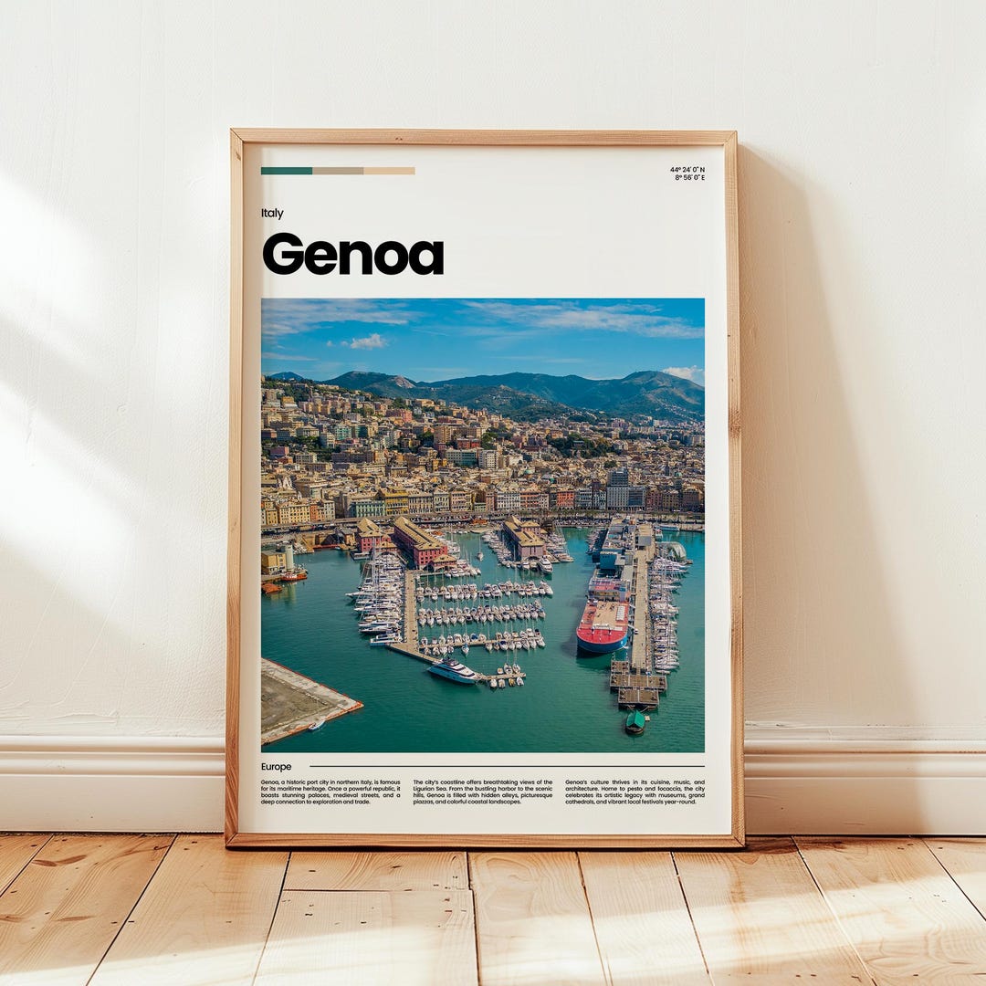 Genoa Poster, Genoa Print, Genoa Photo, Genoa Wall Art, Italy Poster, Italy Print, Digital Print ...