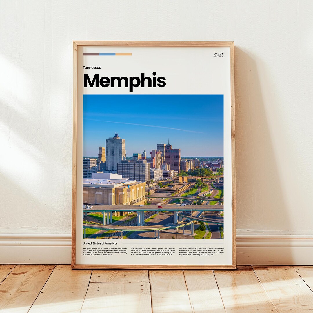 Memphis Poster, Memphis Print, Memphis Photo, Memphis Wall Art ...