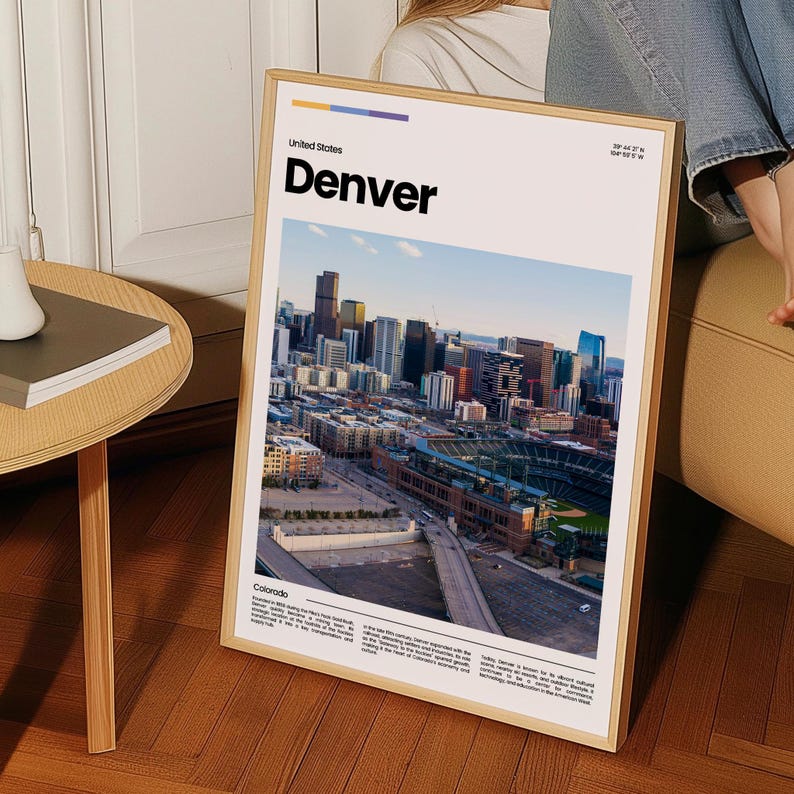 DENVER Travel Poster, Denver Poster, Denver Photo Poster, Denver Art ...