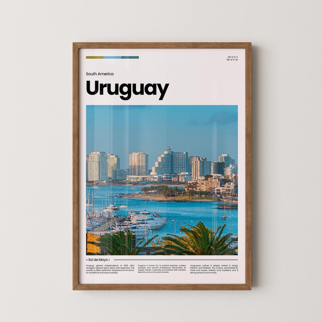URUGUAY Travel Poster, Uruguay Poster, Uruguay Photo Poster, Uruguay ...