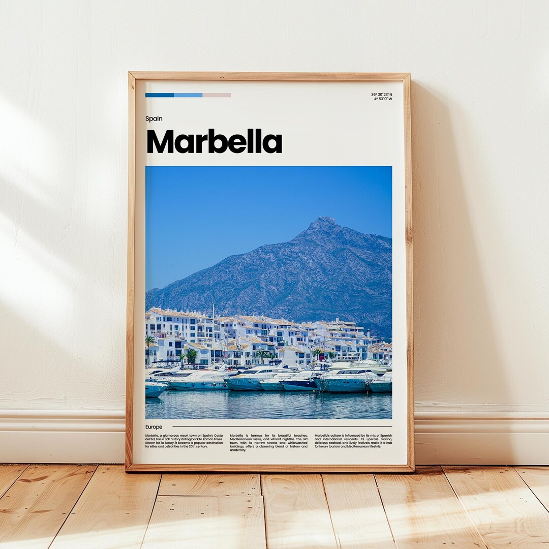 Marbella Poster, Marbella Print, Marbella Photo, Spain Poster, Spain ...