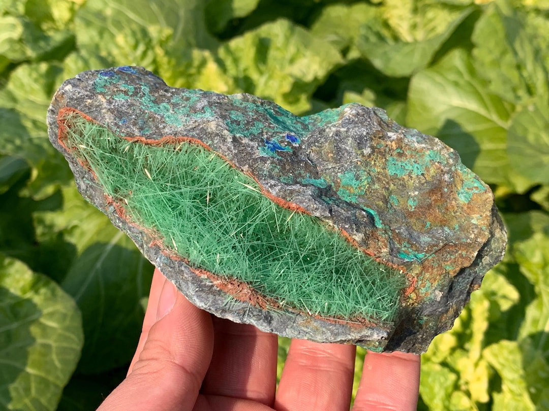 Blue Copper Ore Specimen: Goethite Quartz Crystal Cluster - Etsy