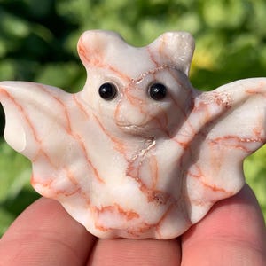 2''+ Natural Grid Stone Quartz Crystal Bat Skull Crystal Gifts 1pc - Etsy
