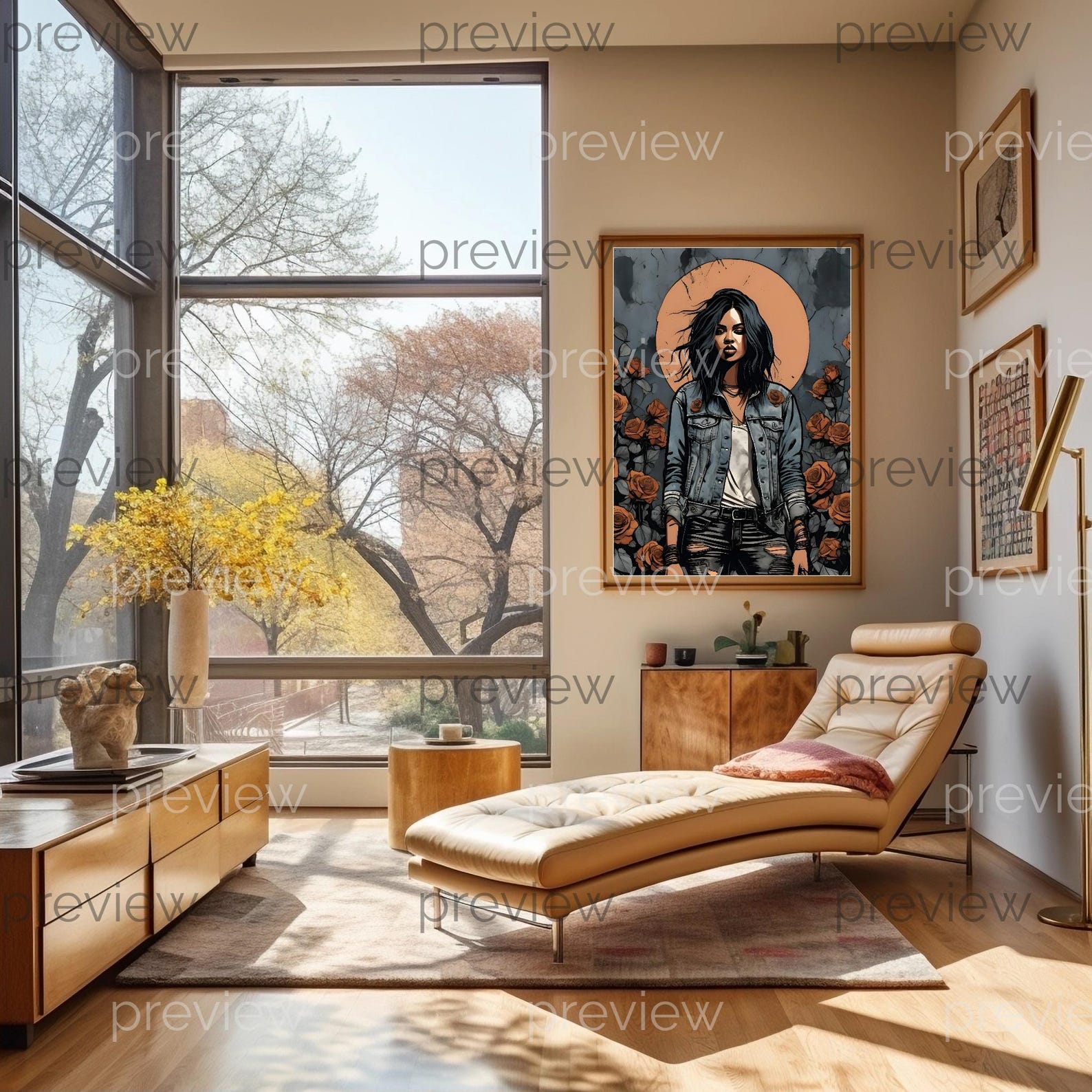 Dark Floral Gothic Woman, Alternative Art Sublimation Design, Perfect ...