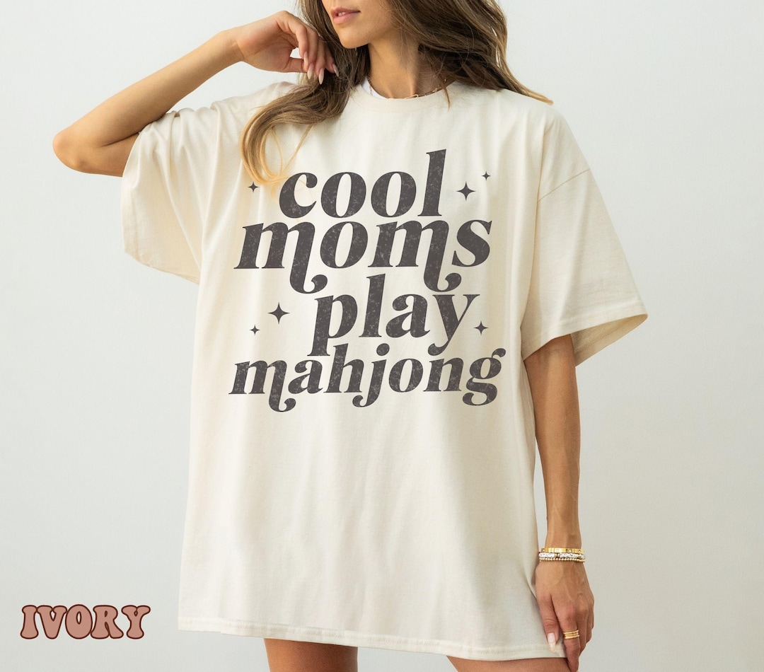 Comfort Colors Mahj Mom Shirt, Game Night T-shirt, Mahjong Lover ...