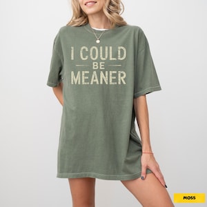 I Could Be Meaner Tee - Spicy Attitude Shirt - Confident and Funny ...
