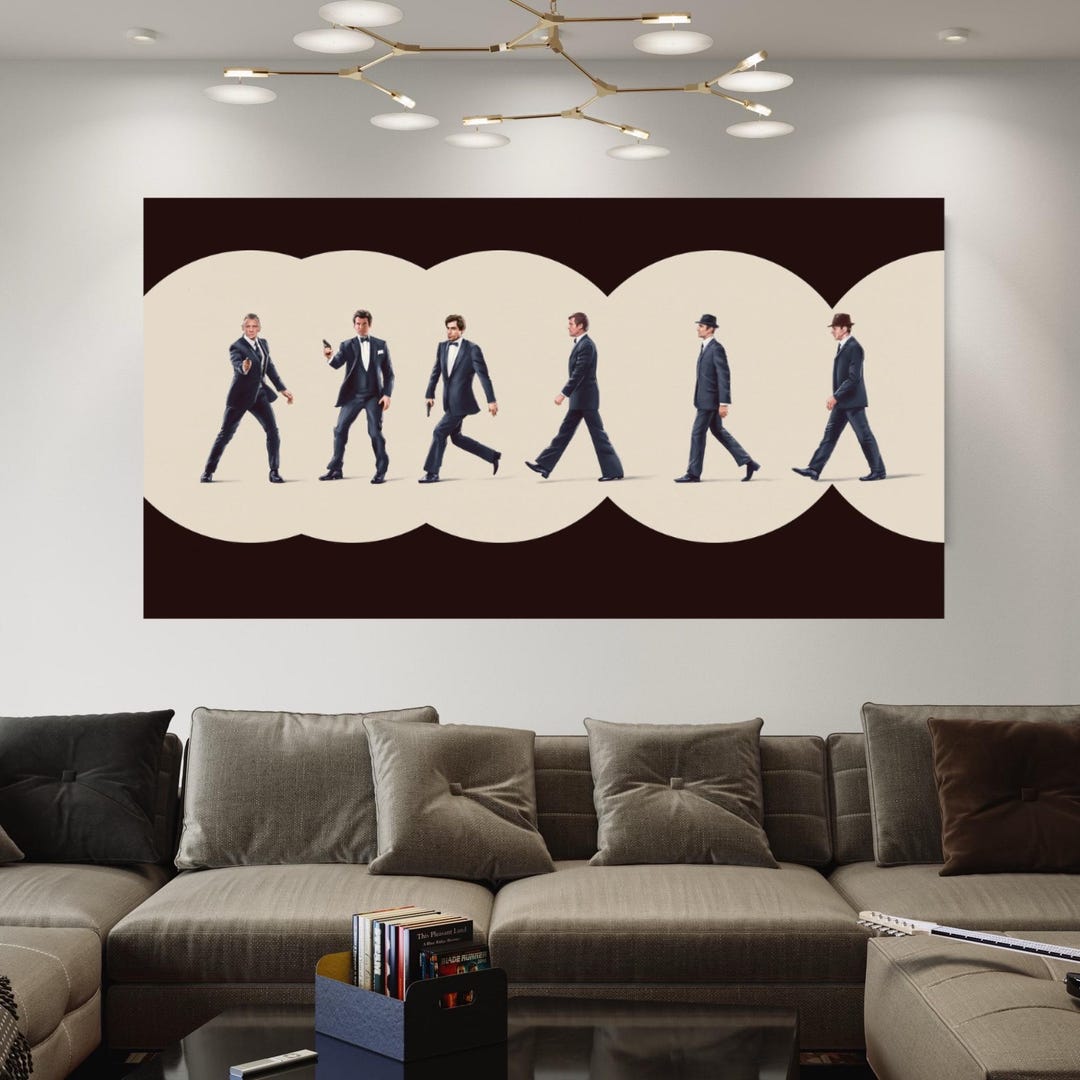 James Bond wall art - 007 canvas print - James bond poster - James Bond ...