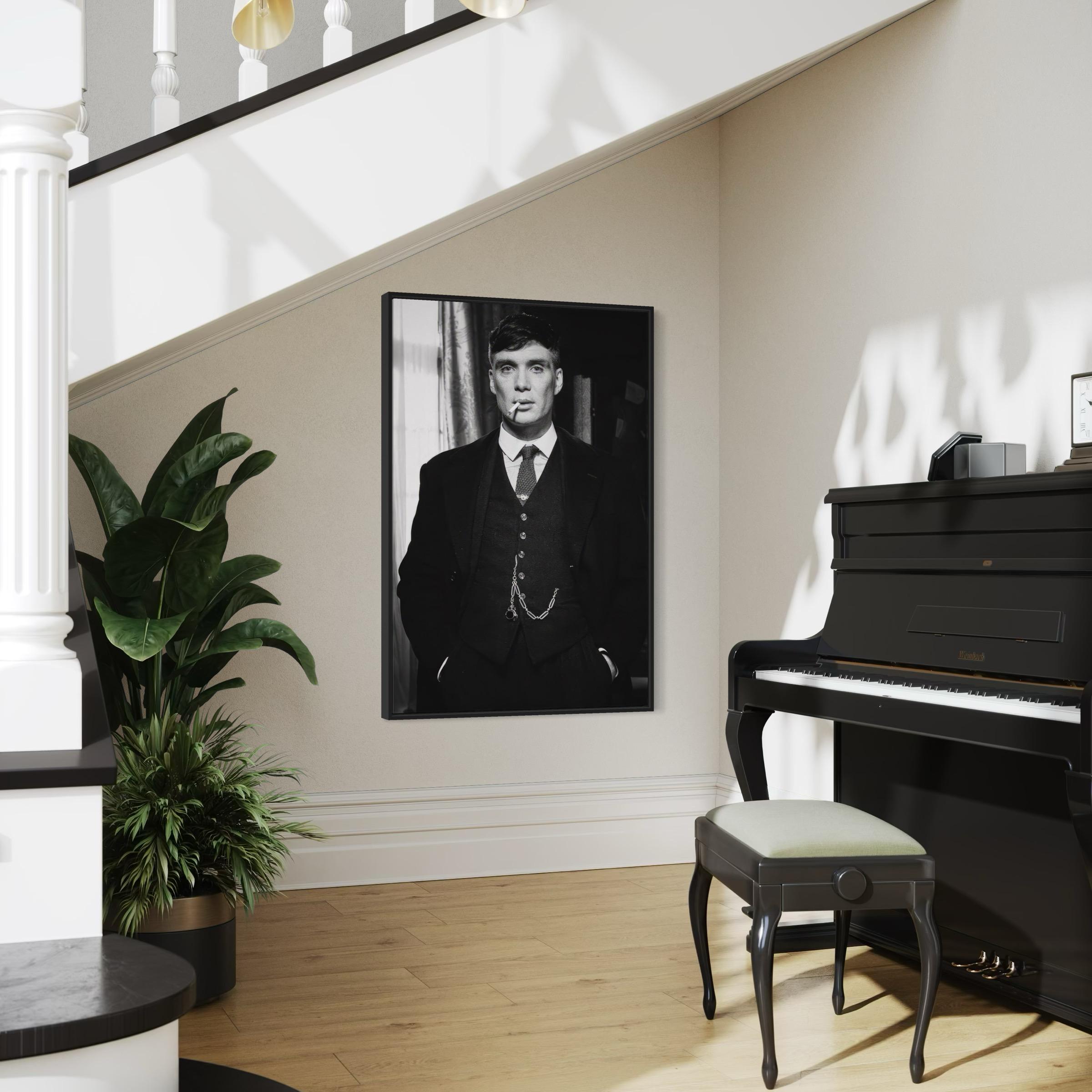 Thomas Shelby Canvas - Peaky Blinders Wall Art - Thomas Shelby Portrait ...