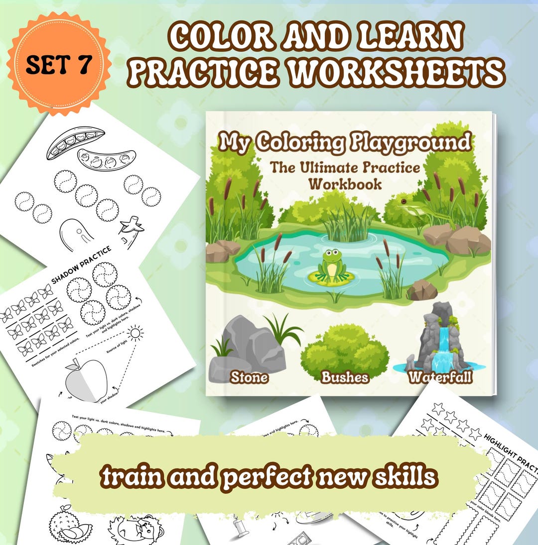 Coloring Practice Pages PDF | Texture, Patterns & Color Combo Charts ...