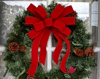 Christmas Wreath Bows | Etsy