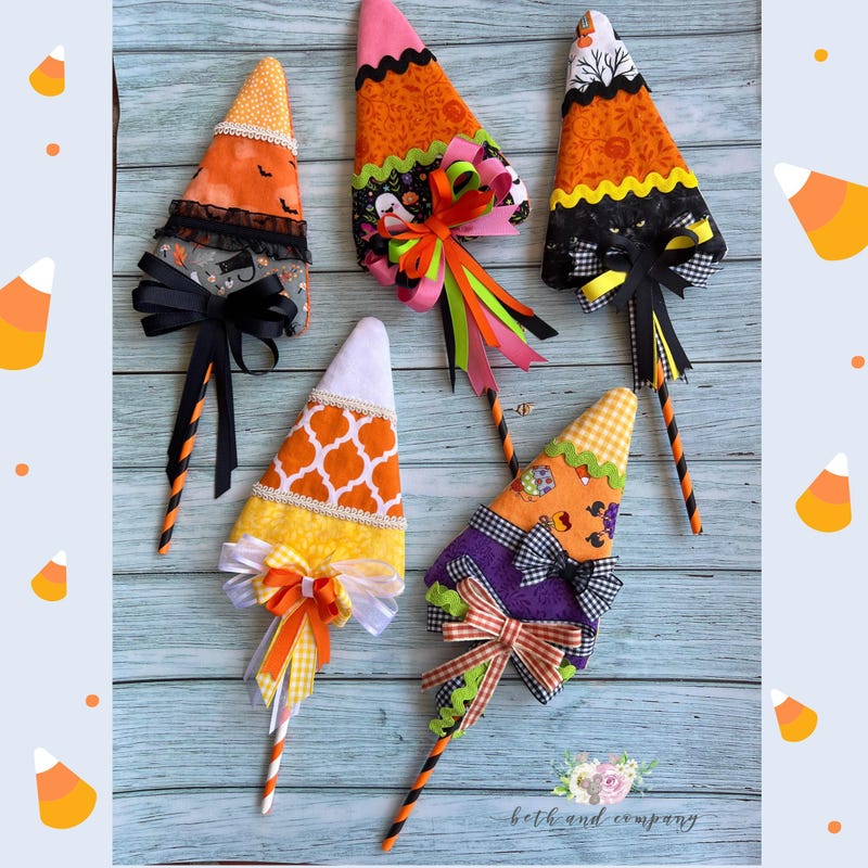 Candy Corn Picks - Etsy