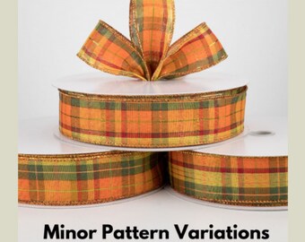 Fall Plaid Ribbon | Etsy