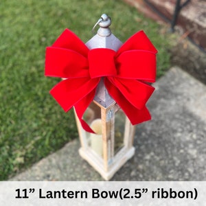 Red Christmas Bow OUTDOOR Red Velvet Christmas Wreath Bows Weatherproof ...