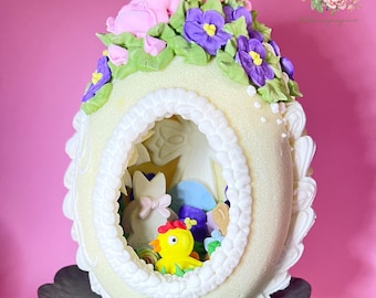 Panoramic Sugar Egg (pink) - Etsy