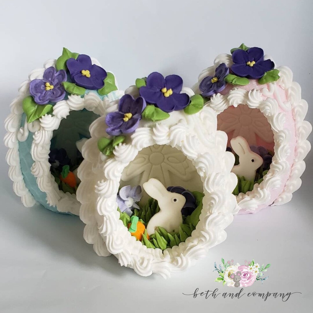 Sugar Eggs Religious Small Upright Sugar Egg Panoramic Sugar Easter Eggs With Scene Inside ...