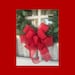 Red Christmas Bow, Red Sheer Christmas Bow - Etsy