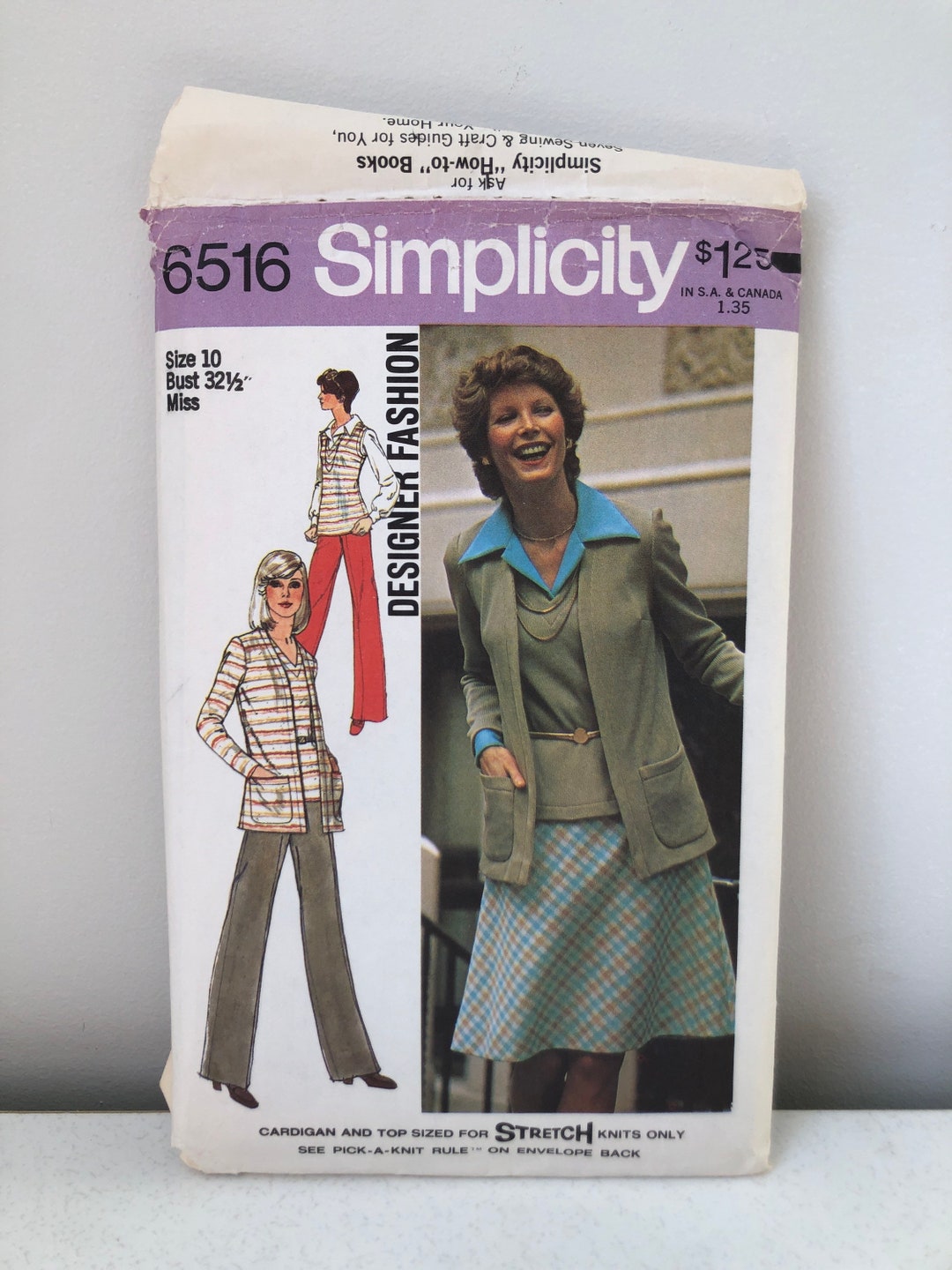 Vintage Simplicity 6516 Sewing Pattern Miss Size 10 - Etsy