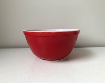 Red 402 Pyrex Mixing Bowl - Etsy
