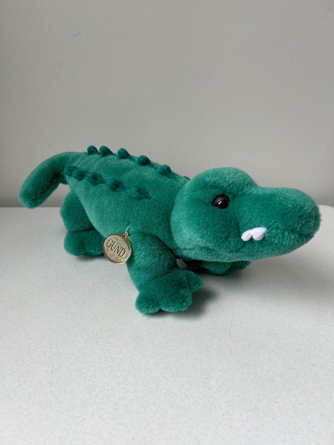 Vintage 1991 Gund Alligator Crocodile Stuffy With Gold GUND Tags - Etsy