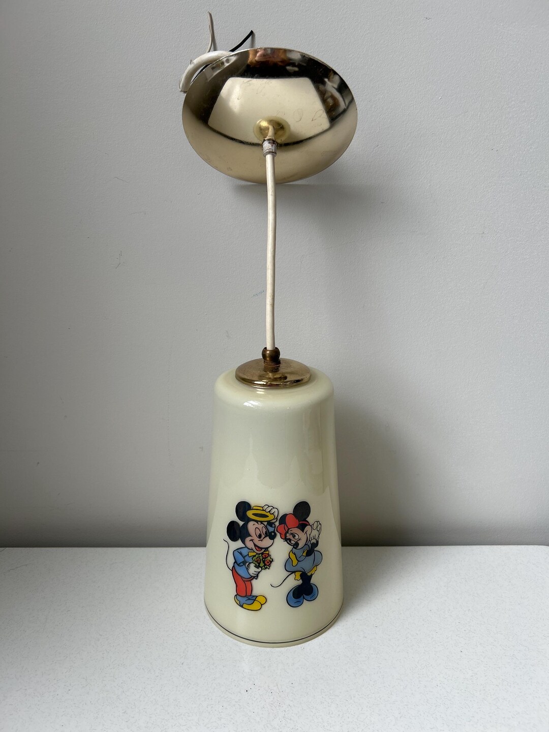 Vintage 1960s Disney Glass Lampshade Hanging Light - Etsy