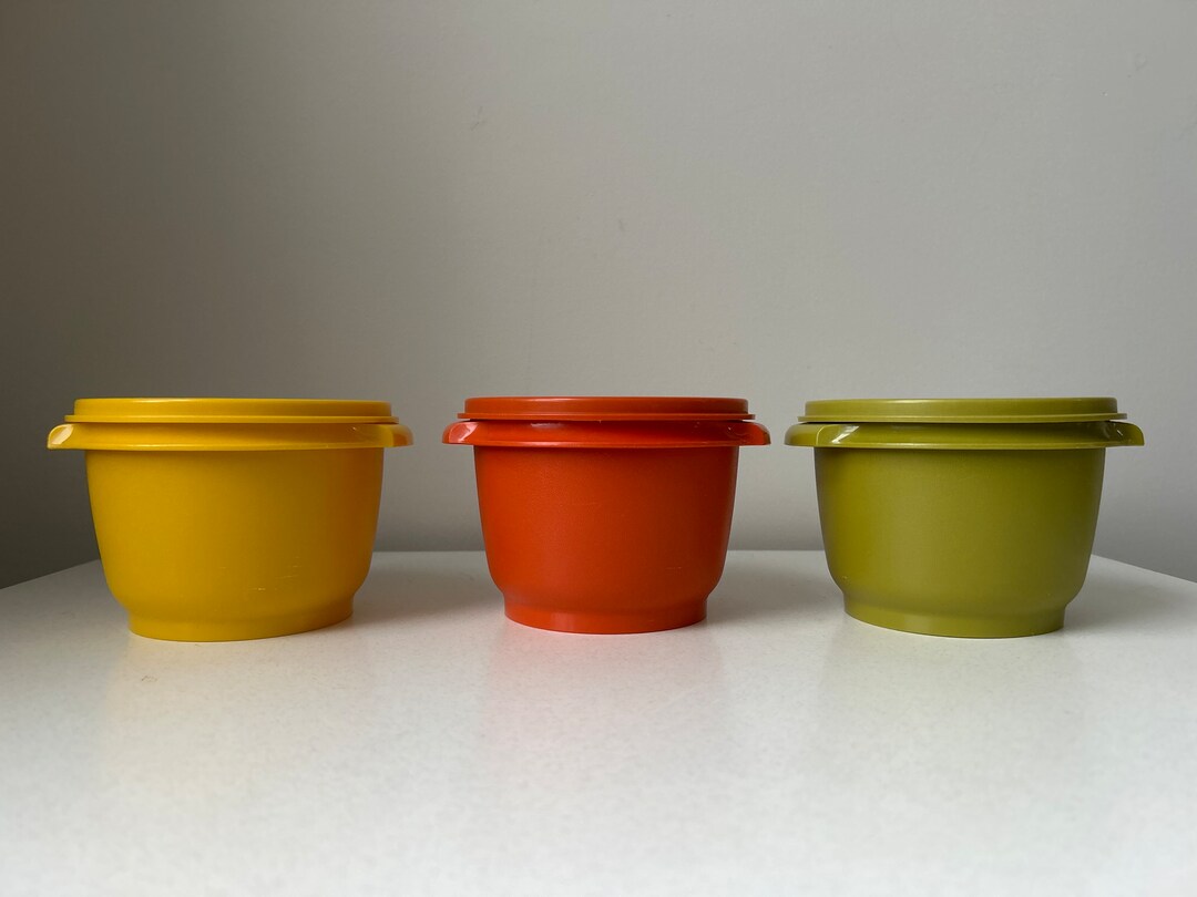 Set of 3 Vintage Tupperware Bowl Containers With Lids - Etsy