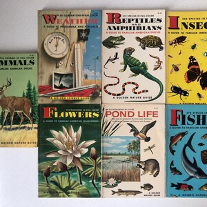 Choose Your Vintage Golden Nature Guide - Etsy