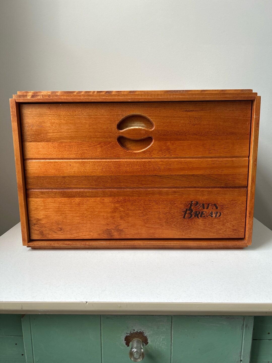 Vintage Baribo-maio Wooden Bread Box - Etsy