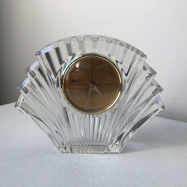 Mikasa Crystal Clock - Etsy
