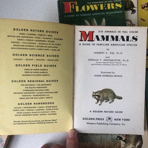 Choose Your Vintage Golden Nature Guide - Etsy