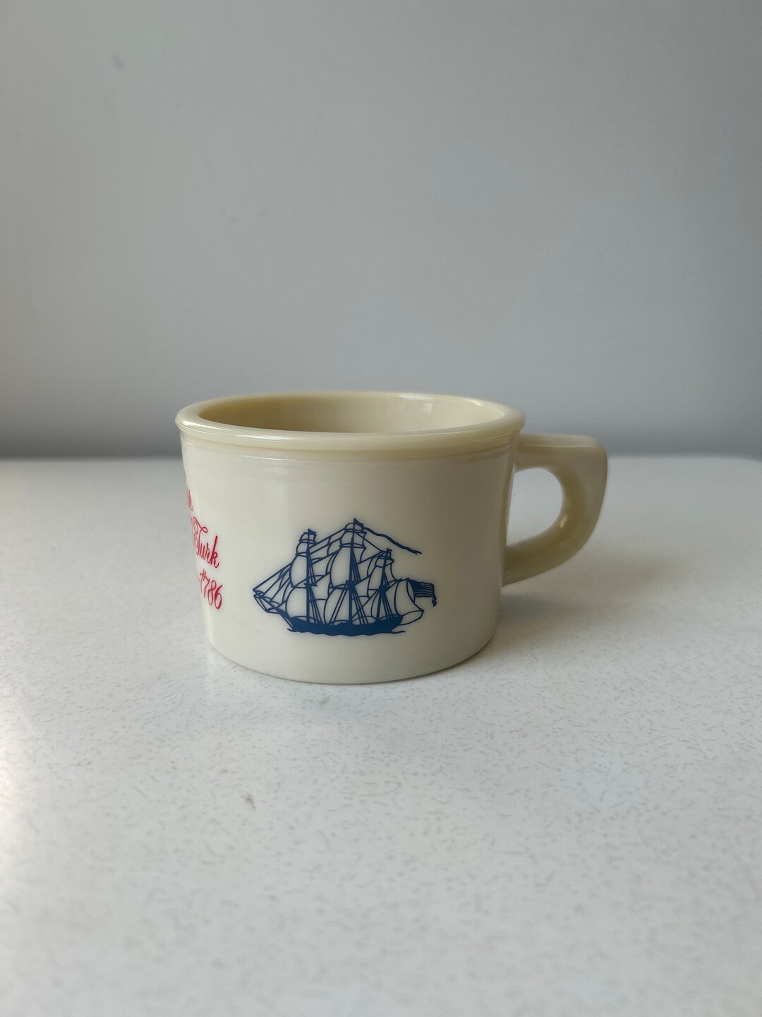Vintage Old Spice Shaving Cream Mug Ship Grand Turk Salem 1786 - Etsy