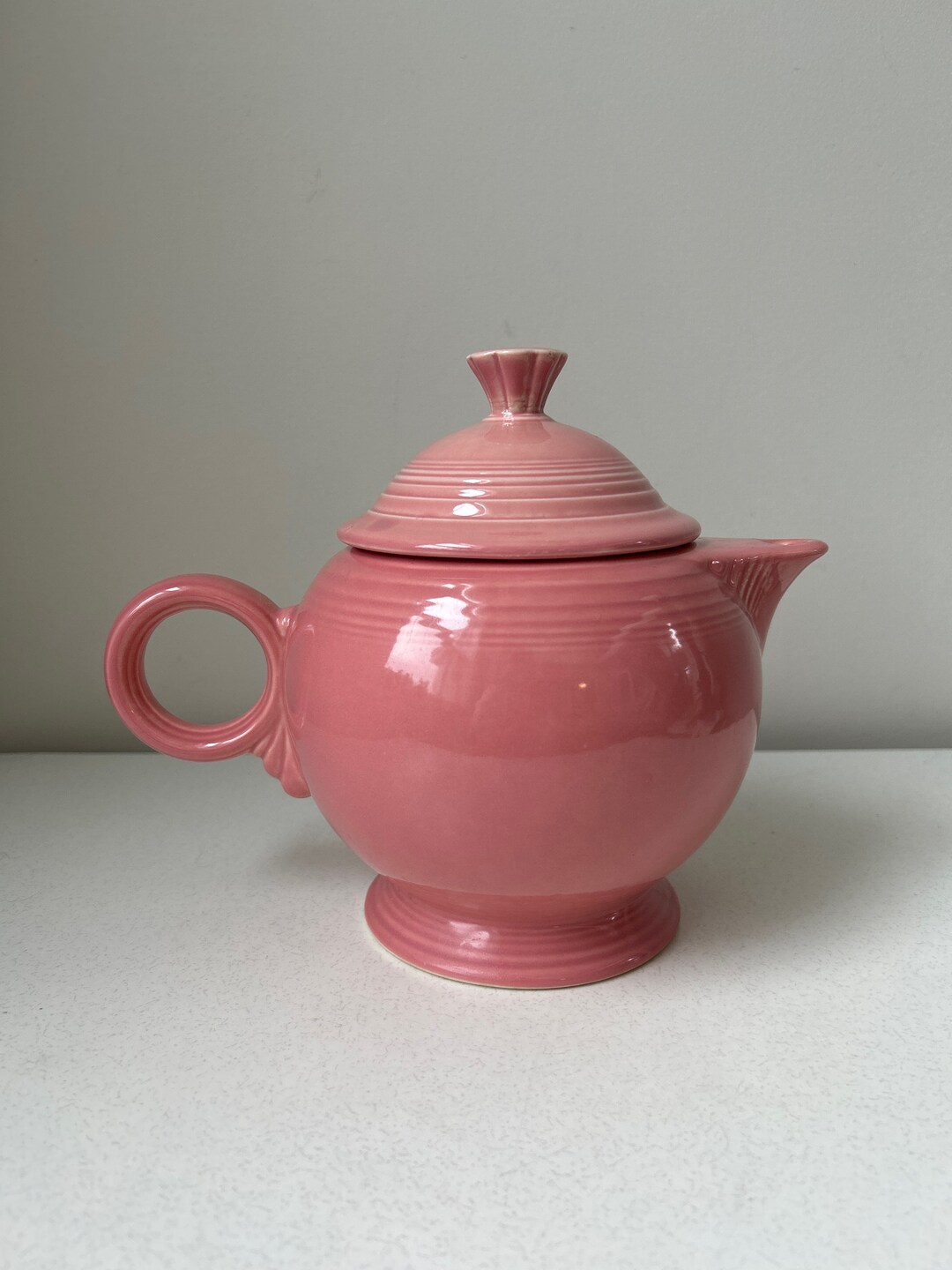 Vintage Pink Fiestaware Teapot - Etsy