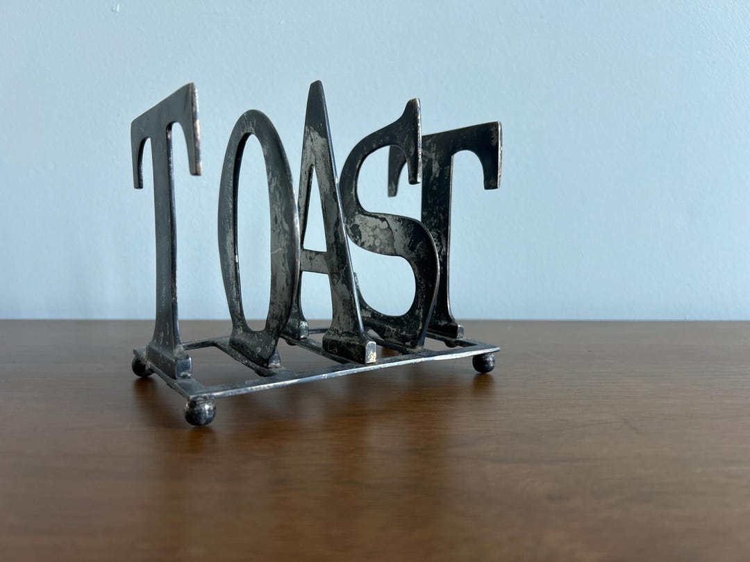 Vintage Silver Plate TOAST Stand - Etsy