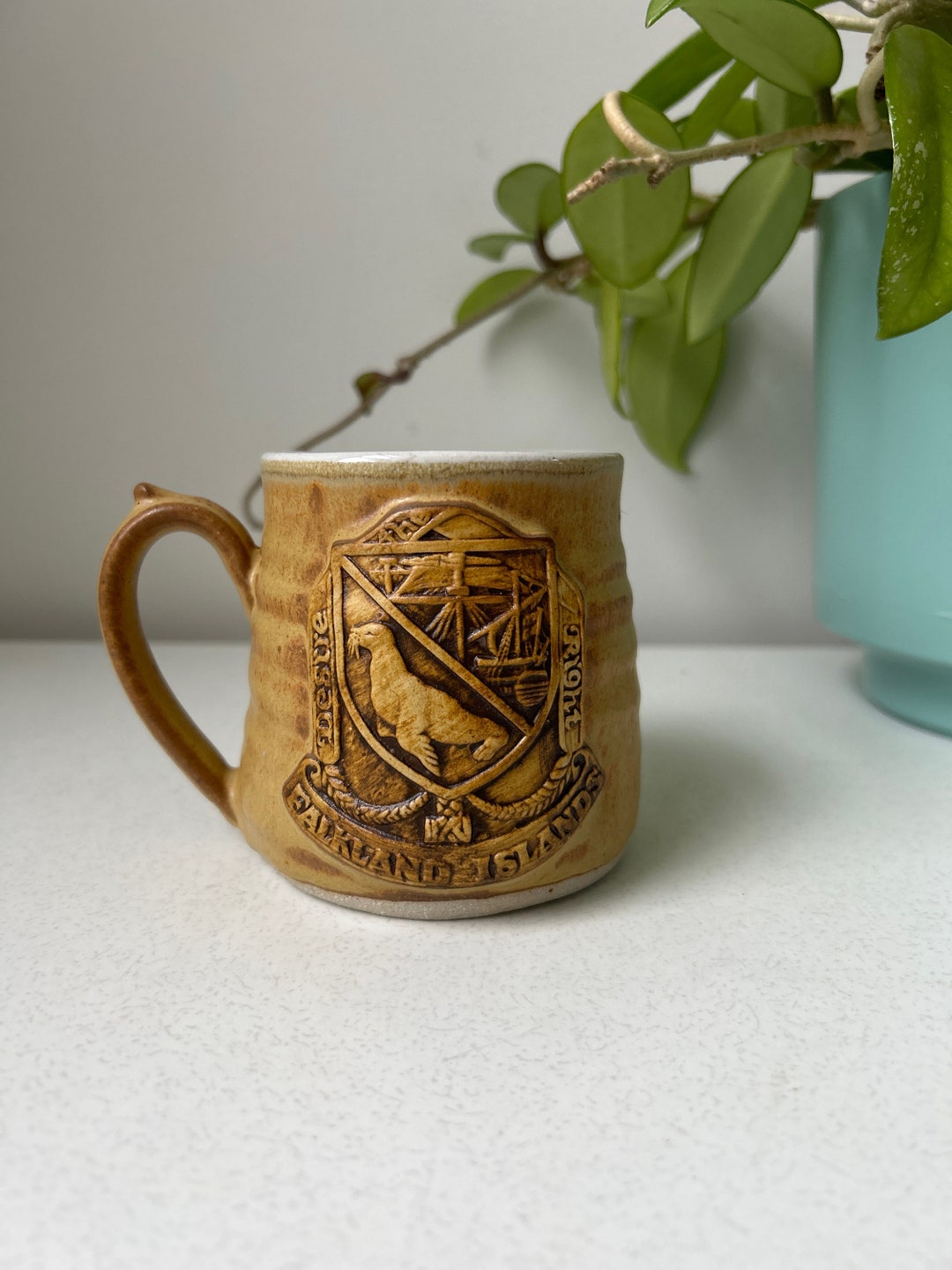 Vintage Falkland Island Cornwall Stoneware Mug - Etsy
