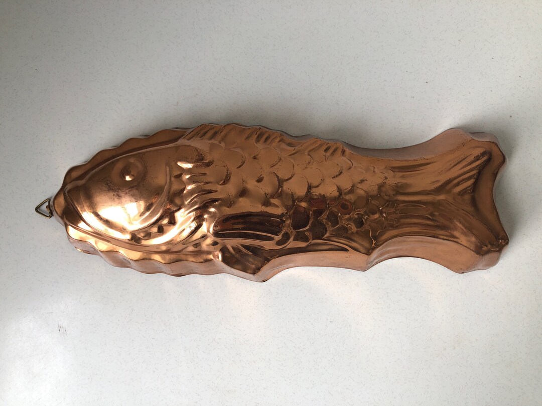 Vintage Copper Fish Jelly Mould / Vintage Kitchen Decor - Etsy