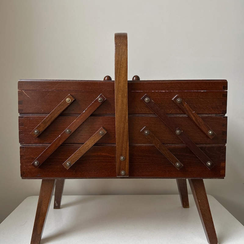 Wood Sewing Box - Etsy