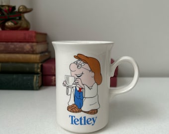 Vintage Tetley Tea Mugs of Churchill England Set of 2 - Etsy