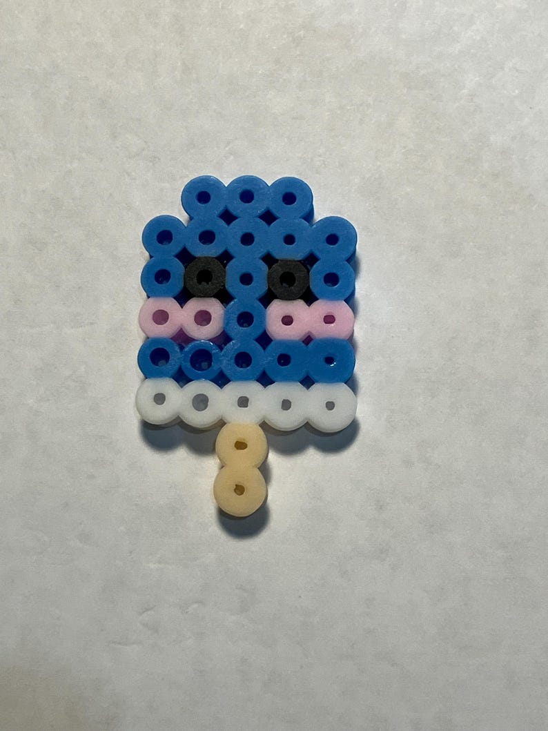 Happy Blue Popsicle Perler - Etsy