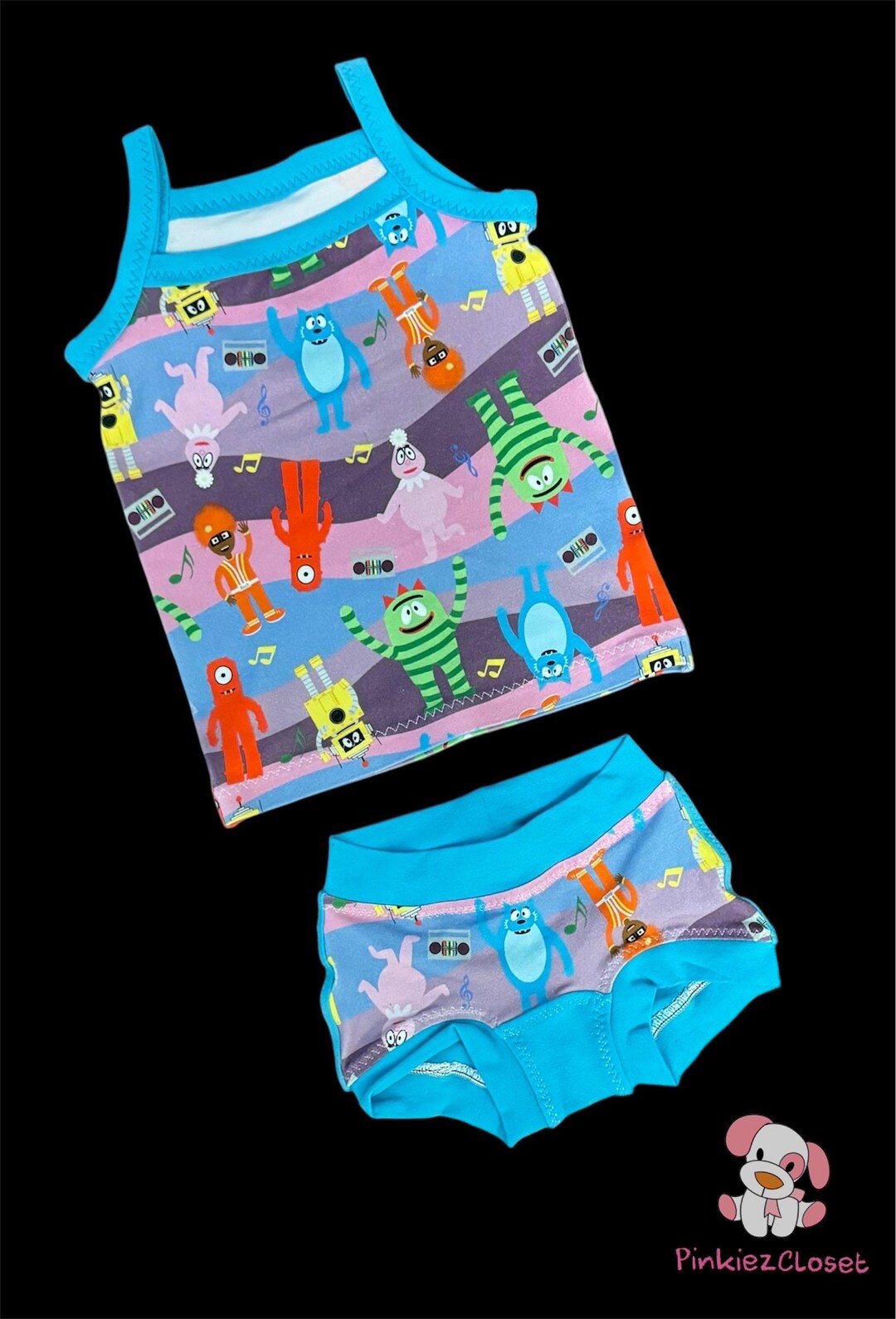 Yo Gabba Gabba, Size 3, Cami Set, Tank Top, Underwear, Boy Shorts ...